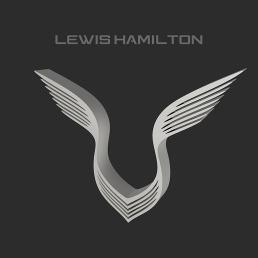 📱 Lewis Hamilton logo・ STL File for ・Cults