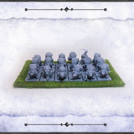 👺 Wild Squig Unit - 28mm Miniatures・ STL File for ・Cults
