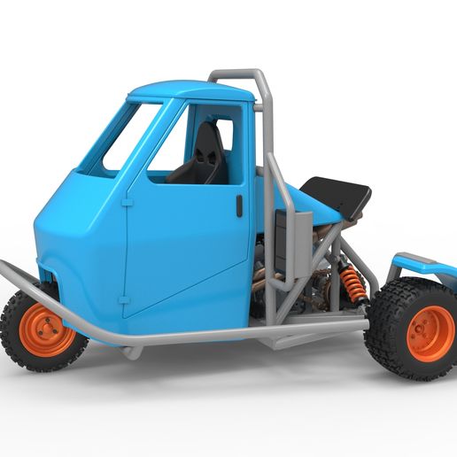 🚗 Ape car proto for dirt Scale 1:25・ 3D File for 3D printing・Cults