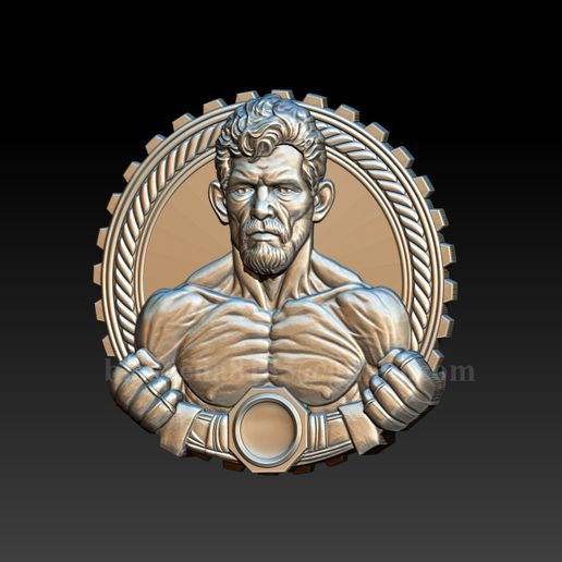 3D file MMA and WWE Fighter Relief Model 👨 ・3D printing design to ...