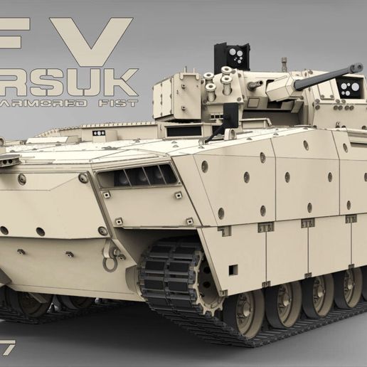 💅 Infantry Fighting Vehicle - IFV Borsuk - Polish Fist・ STL File for 3D ...