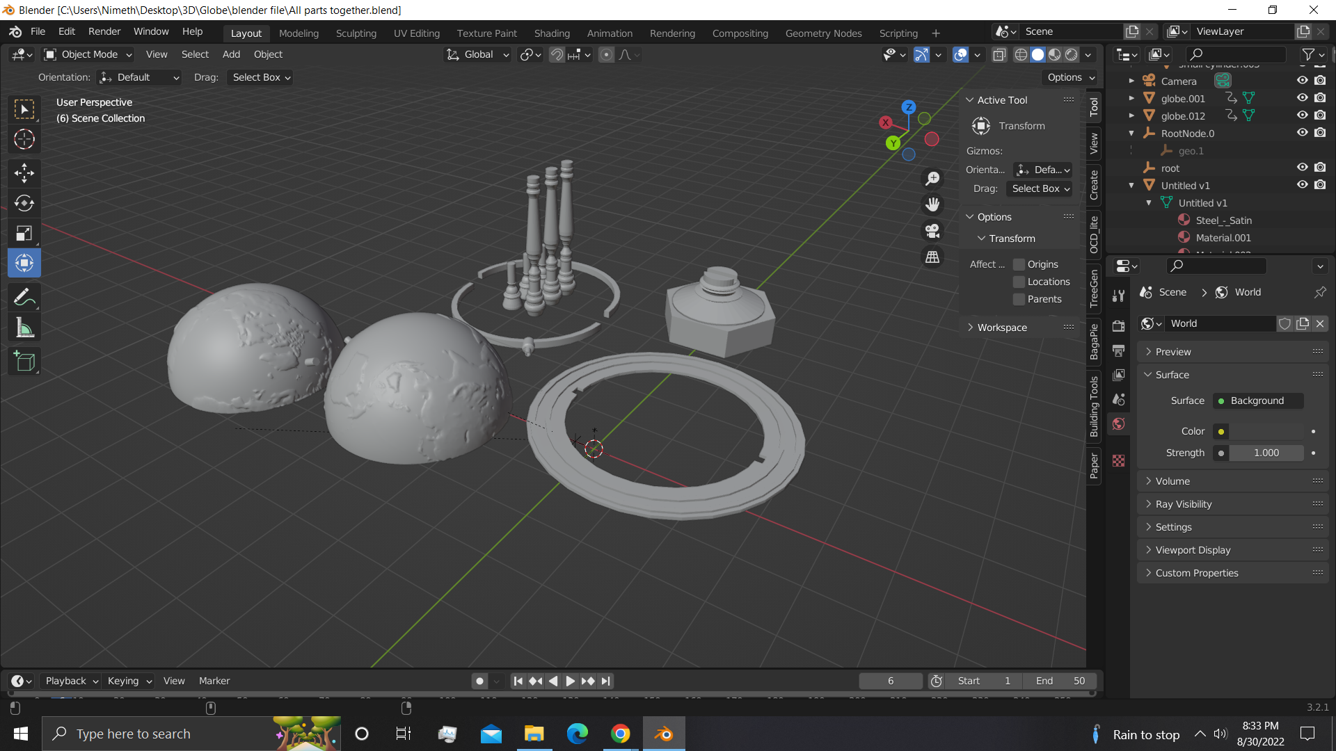 STL file Globe・3D printing idea to download・Cults