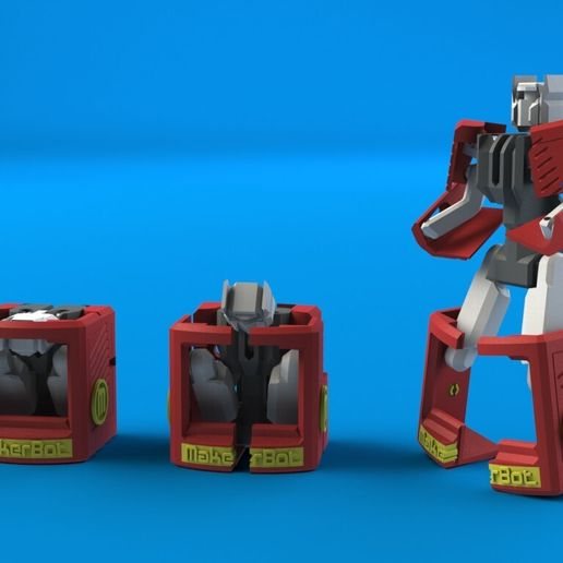 🤖🔧MakerBot Transformer – 3D Printable Transforming Robot・ STL File for ...