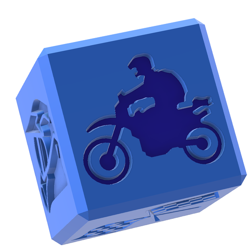 🏍️ MOTORCYCLE CUBE FOR PLAYDOUGH AND EDUCATIONAL PLAY・ STL File for 3D ...