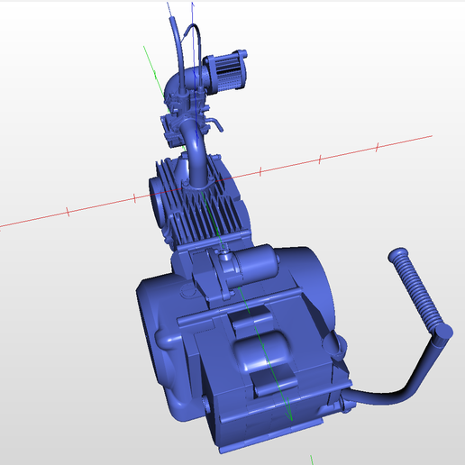 STL file Horizontal bar motorcycle engine 🏍️ ・3D printable model to ...