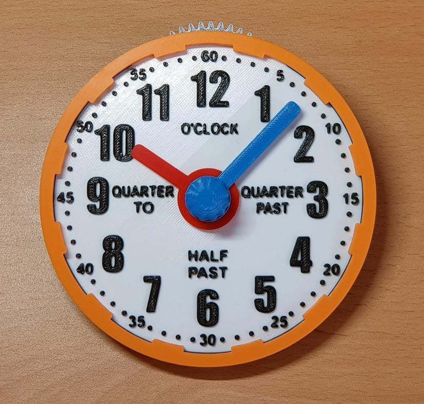 Free STL file Geared Learning Clock・3D print design to download・Cults