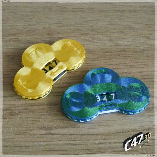 🎲 Flat Tripple Counter・Free STL File for 3D printing・Cults