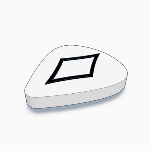 STL file Diamond Guitar Pick Holder 💎 ・3D printing model to download・Cults