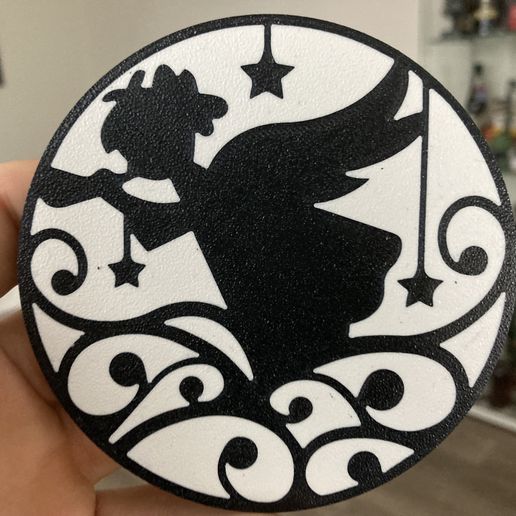 🎄 Christmas angel coaster・ STL File for 3D printing・Cults