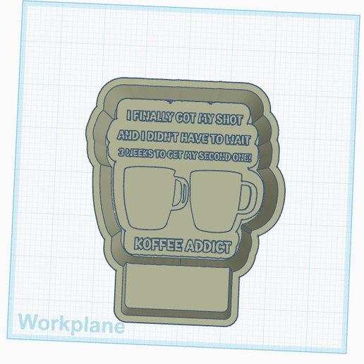 🗿 Koffee Addict・ STL File for 3D printing・Cults