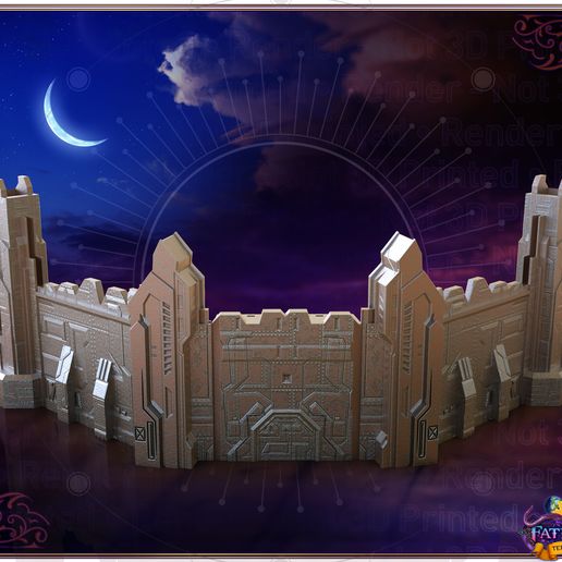 👽 Alien City Game Master Screen - SUPPORT FREE!・ 3D File for ・Cults