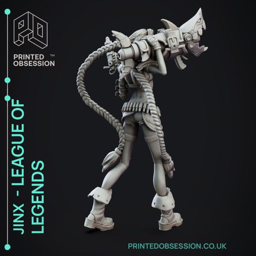 ♀️ Jinx - League of Legends - Versión original - Modelo de 25 cm ...