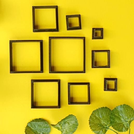 STL file SQUARE 9pcs 🟪 ・3D print model to download・Cults