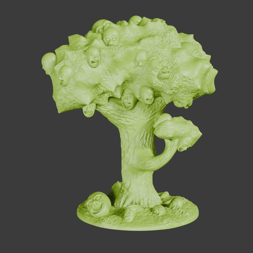 🌳 Night Parade Japanese Spirits Jinmenju Yokai Decapitated Head Tree ...