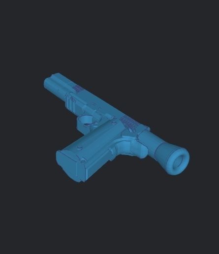 🔫 INHALER COLT 1911 MINIATURE SNIFFER INHALATION TUBE SHAPED LIKE A GUN ...