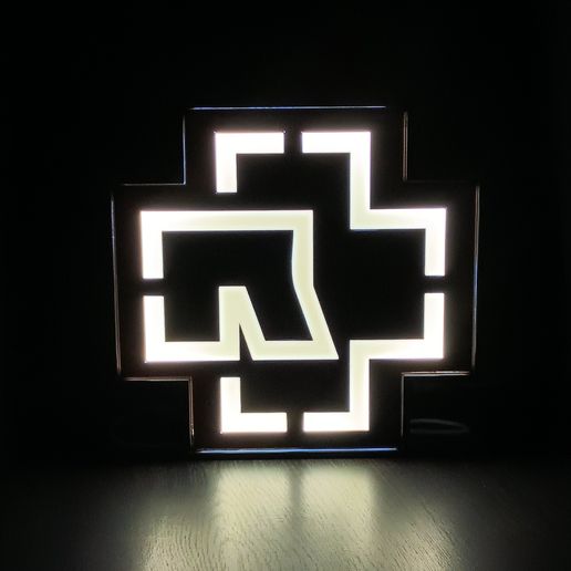 3MF file Rammstein illuminated sign 🏢 ・3D printer design to download・Cults