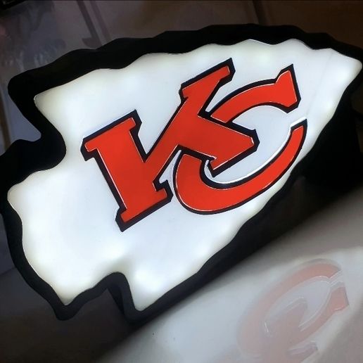 🏙️ Kansas City Football Team Arrowhead Logo Remix Lamp・Free 3D File for ...