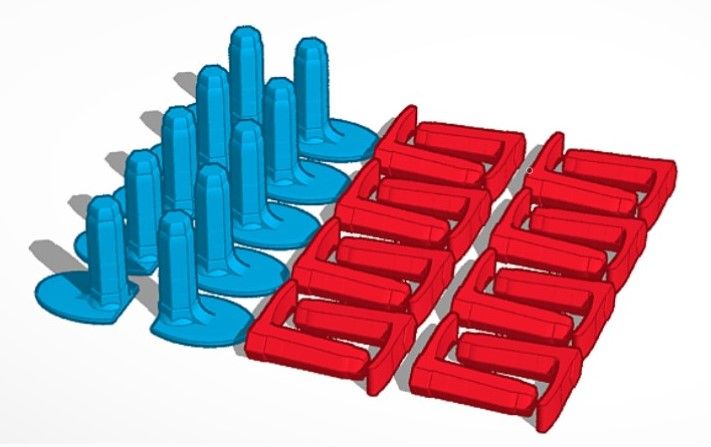 STL file Honeycomb Bed Hold Down Pins・3D print design to download・Cults