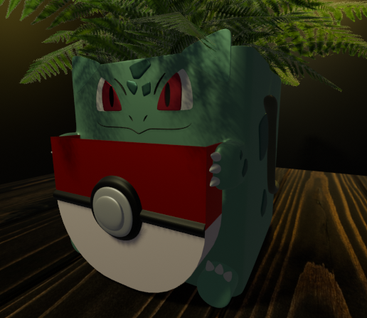 🪴 Macetero de Bulbasaur・Archivo STL para Impresión 3D・Cults