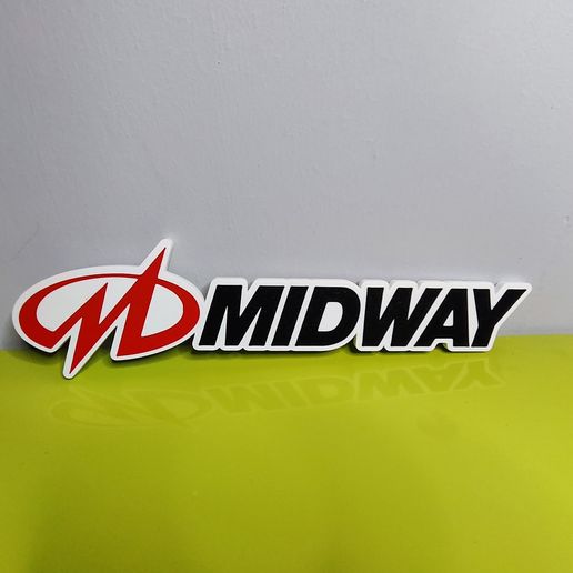 STL file Midway logo 🎮 ・3D printing template to download・Cults