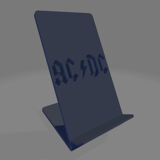 STL file AC DC Phone holder 📞 ・3D print object to download・Cults