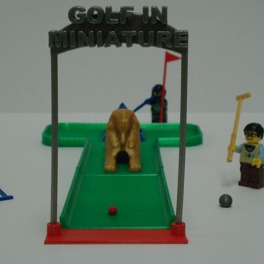 🕳️ GOLF-IN-MINIATURE : The Desktop 18 Hole Miniature Golf Course・Free ...