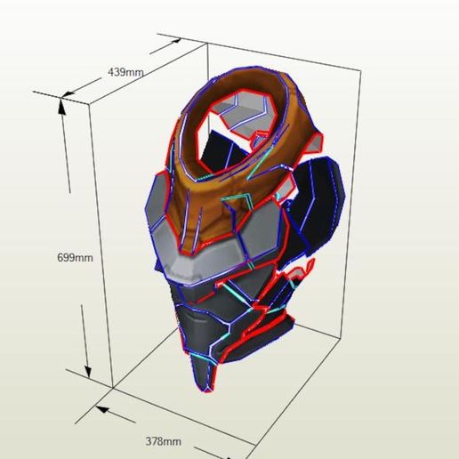 📁 PROJECT Yi Cosplay Foam Armor Template | Pepakura PDO File for EVA ...