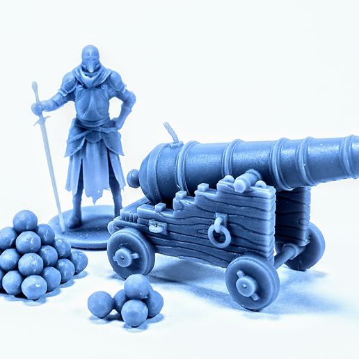 3D file Cannon & Shot Set 🔫 ・3D printing model to download・Cults