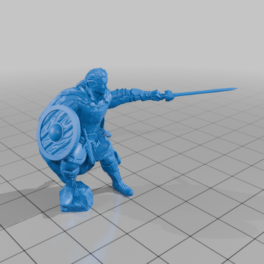 🎲 Swordsman/Fighter/Swashbuckler/Duelist・Free 3D File for ・Cults