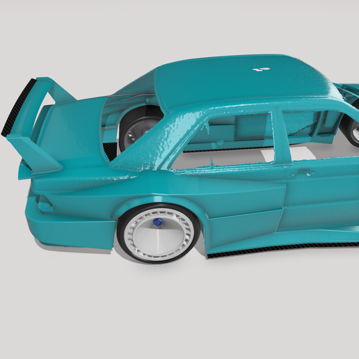STL file Mercedes 190e EVO2 KYZA Wide Body kit 2 versions 🚗 ・3D print ...
