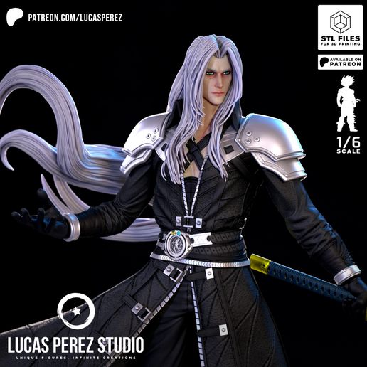 3D file SEPHIROTH 👾 ・3D printable model to download・Cults