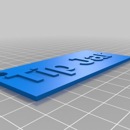 🫙 Tip Jar Label・Free 3D File for ・Cults