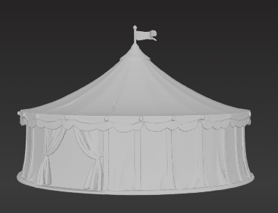 🎪 Circus Tent・Free STL File for 3D printing・Cults