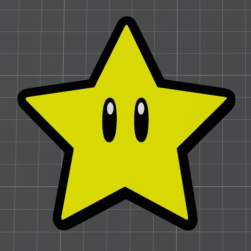 ⭐ Mario Power Star - Super Mario・Free 3D File for ・Cults