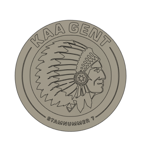 Archivo STL KAA GENT LOGO・Diseño de impresora 3D para descargar・Cults