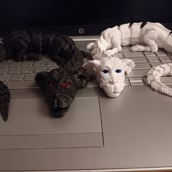 3D printed NEW FLEXI FALKOR LUCK DRAGON • made with Ender max neo・Cults