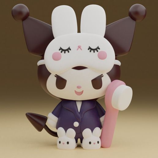 Archivo STL Kuromi sanrio 🎲 ・Diseño de impresión en 3D para descargar・Cults