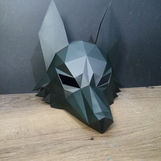 🦊 Low poly Coyote mask・ STL File for ・Cults