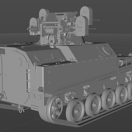 🪖 French VCAC Mephisto anti-tank missile launcher 3D model material (1 ...