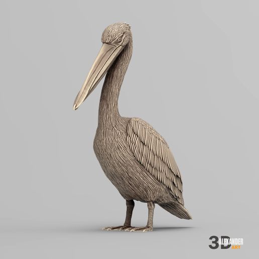 🐦 Pelican 3D print model・ STL File for 3D printing・Cults