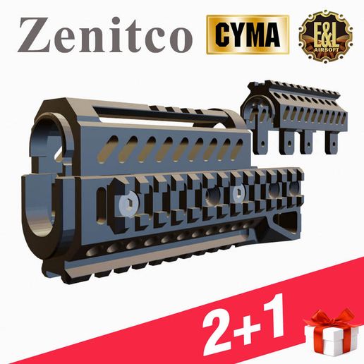 🔫 Zenitco B-10M handguard for AK-74, 102, 104, 105.・ 3D File for 3D ...