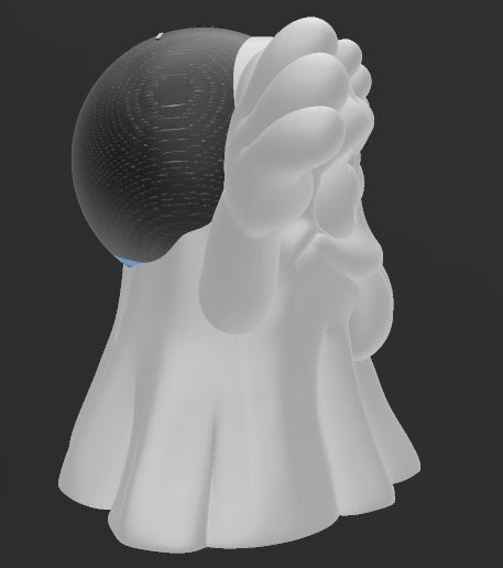 👻 Suporte Alexa Echo Dot 4a e 5a Geração Cute Ghost Halloween・ STL File ...