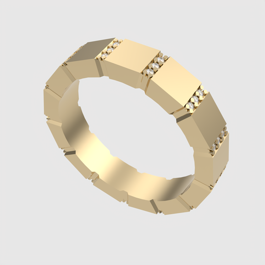 3D file Geometric Elegance Ring Design 3D print 💍 ・3D printing model to ...