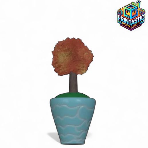 🪴 Decorative Pot with Tree - Multifunctional Model・Free STL File for 3D ...