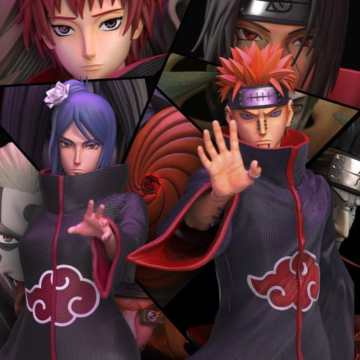 💬 Samiho Studios - Akatsuki Complete Collection・ 3D File for 3D ...