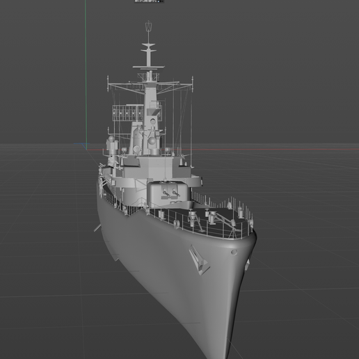 🚢 Digital model of the British Leander class frigate・ OBJ File for 3D ...