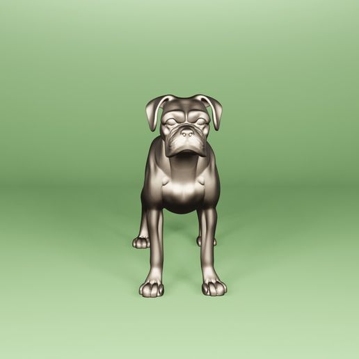 Archivo STL Realistic Boxer Dog 3D STL File for 3D Printing – High ...
