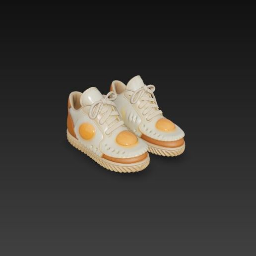 🥚 Broken Egg Sneaker – Surreal 3D Printable Shoe Sculpture・ STL File ...
