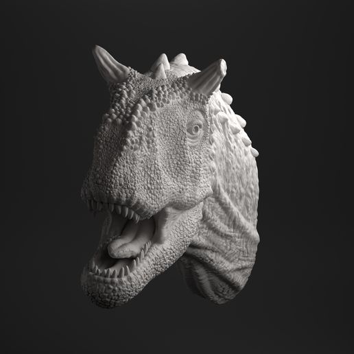 🦖 Carnotaurus head・ 3D File for ・Cults