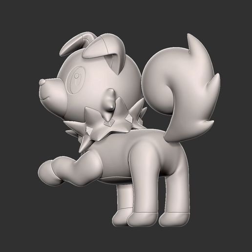 🐉 rockruff and lycanrock form with 1/20 scale・ STL File for 3D printing ...